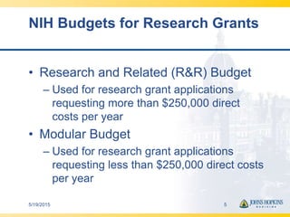 Budget Seminar - Office of Research Administration | PPT