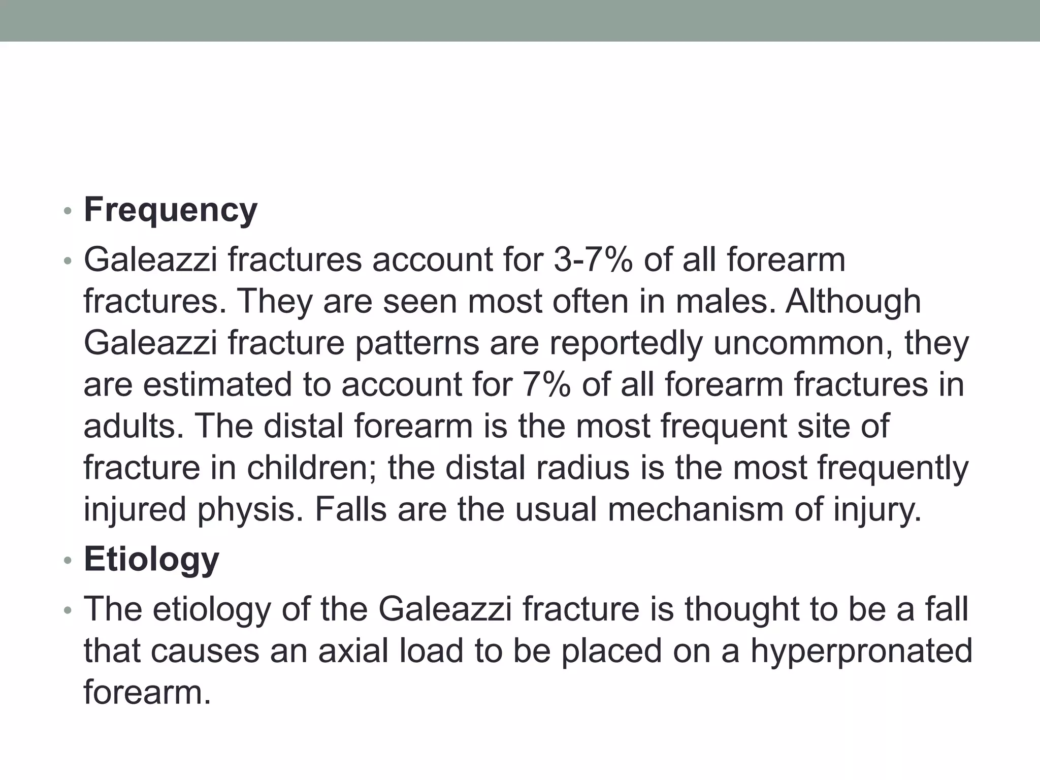 Galeazzi Fracture | PPTX
