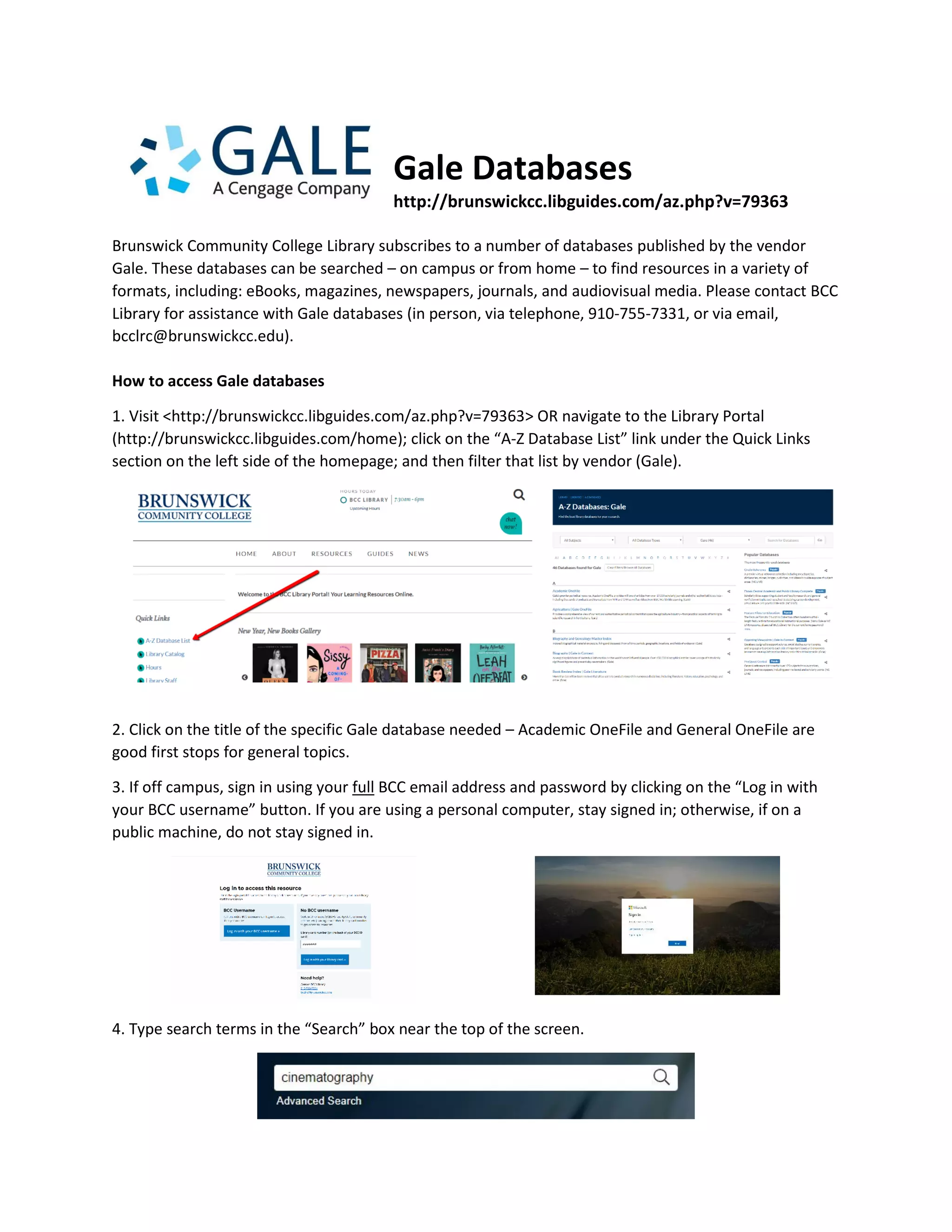 Gale Handout | PDF