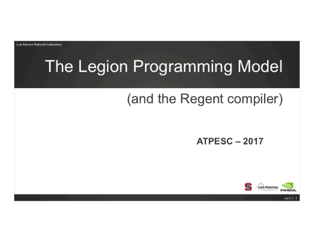 The Legion Programming Model for HPC | PDF | Programming Languages ...