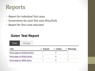 Galenframework | PPT