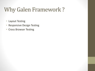 Galenframework | PPTX