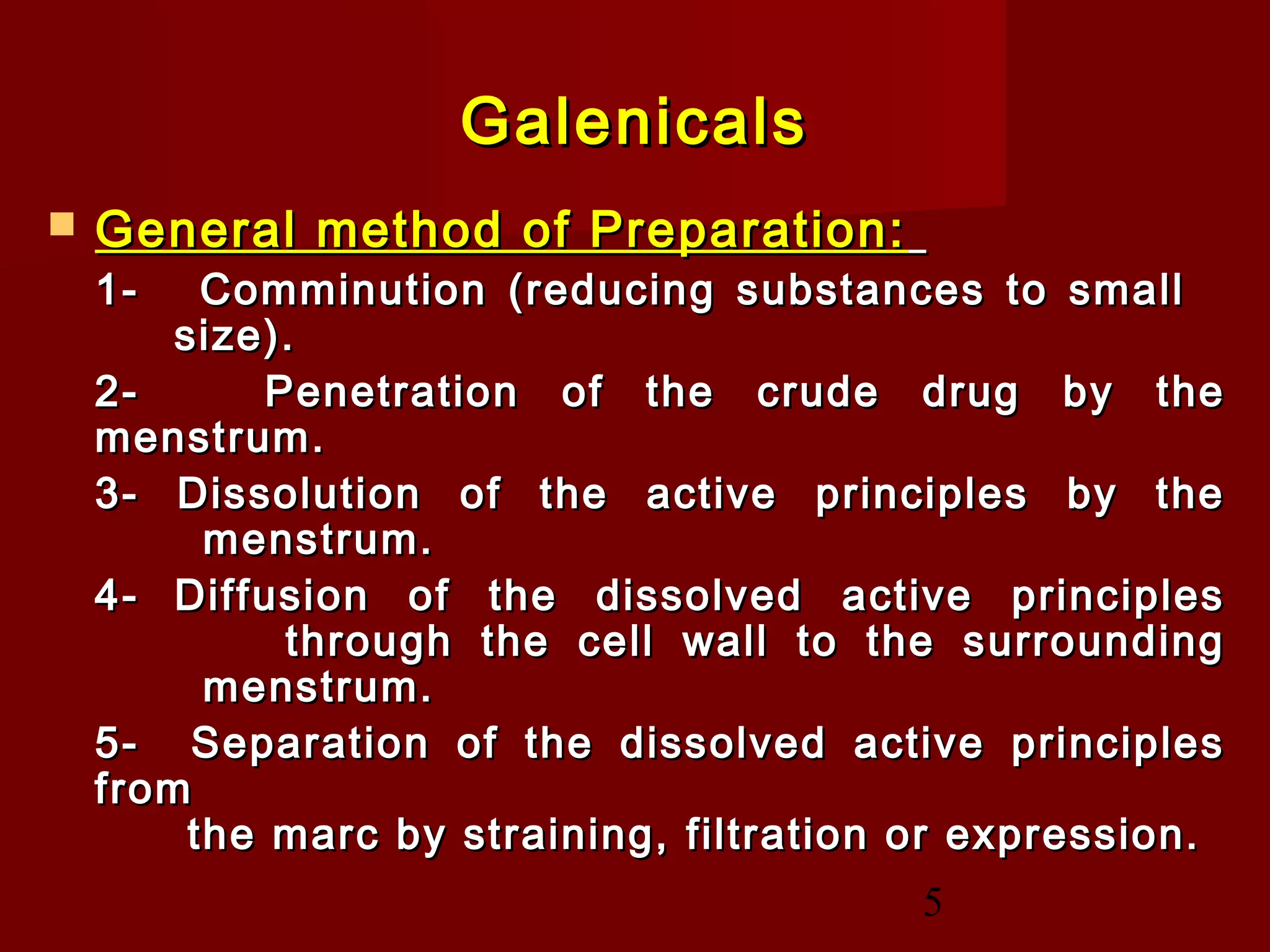Galen, Galenicals, galanical preperations. | PPT