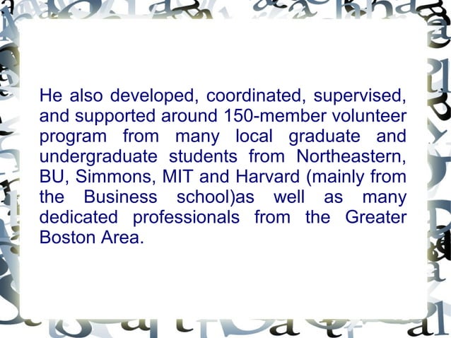 Galen L Stone - A Multi-Faceted Professional | PPT