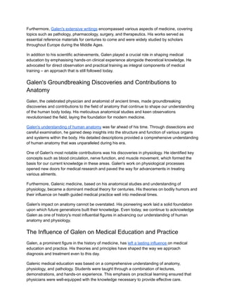 Galen's Role in Medical History - Exploring the Legacy of an ...