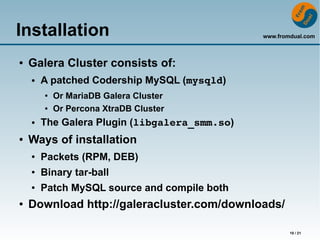 High-availability with Galera Cluster for MySQL | PPT