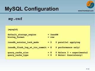 High-availability with Galera Cluster for MySQL | PPT