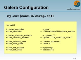 High-availability with Galera Cluster for MySQL | PPT