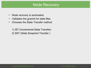 Galera cluster for high availability | PPT