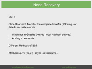 Galera cluster for high availability | PPT