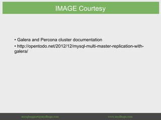 Galera cluster for high availability | PPT