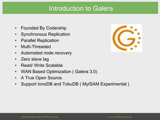 Galera cluster for high availability | PPT