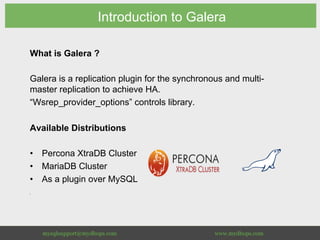 Galera cluster for high availability | PPT