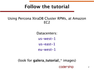 MySQL Galera 集群 | PPT