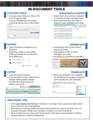 Gale Resource Handout | PDF | Desktop Publishing | Computer Software ...