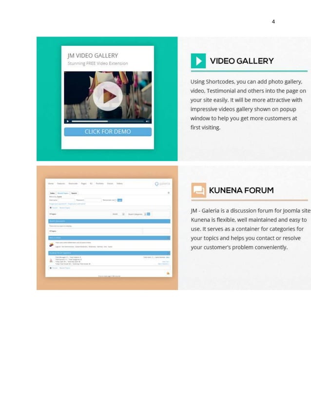Galeria responsive joomla template | DOCX