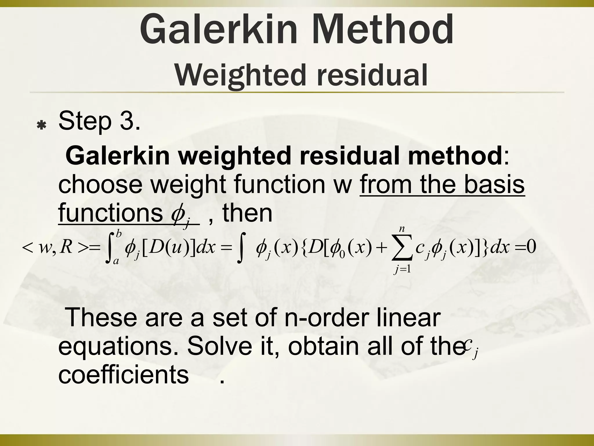 Galerkin method | PDF