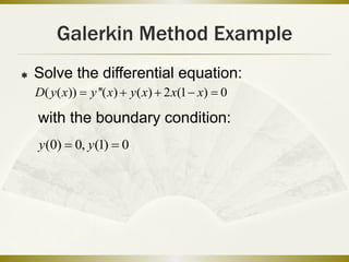 Galerkin method | PDF