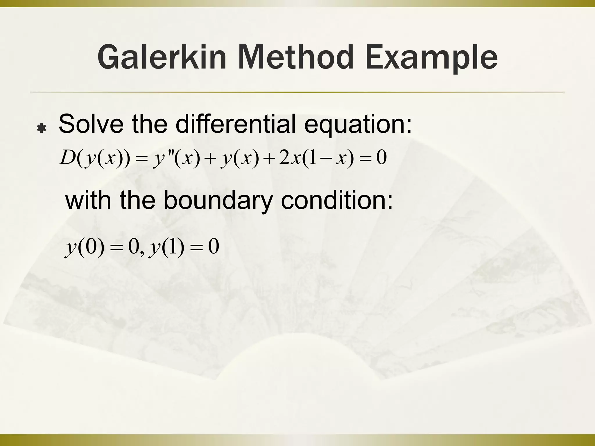 Galerkin method | PDF