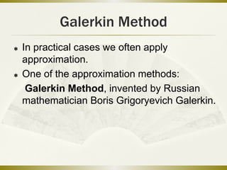 Galerkin method | PDF