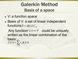 Galerkin method | PDF