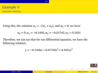 FEM Introduction: Solving ODE-BVP using the Galerkin's Method | PDF