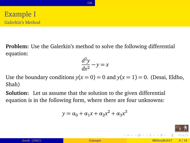 FEM Introduction: Solving ODE-BVP using the Galerkin's Method | PDF | Physics | Science