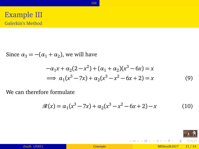 Fem Introduction Solving Ode Bvp Using The Galerkin S Method