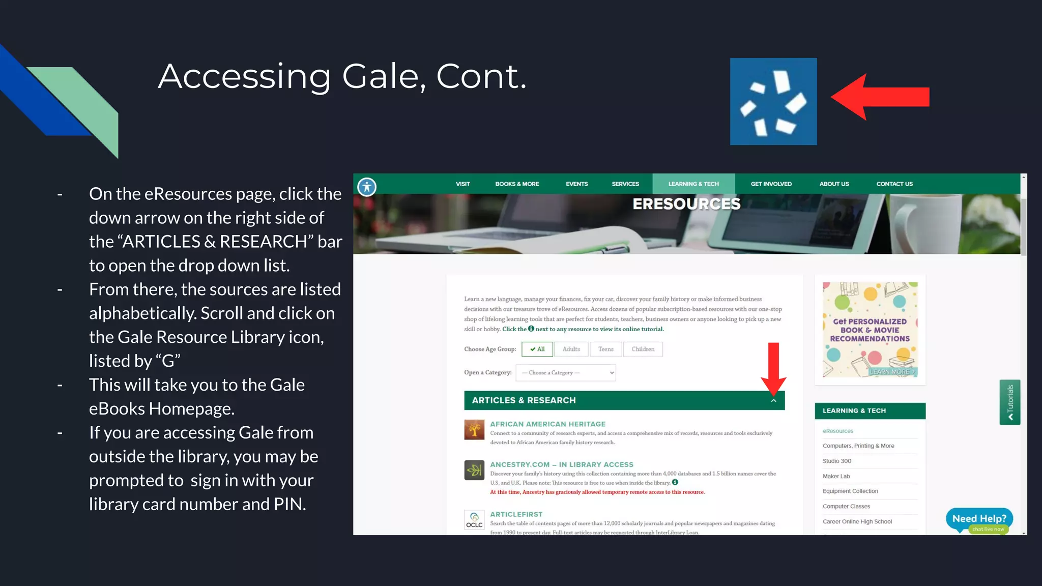 Gale virtual reference library (702 ) | PPT