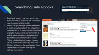 Gale virtual reference library (702 ) | PPT