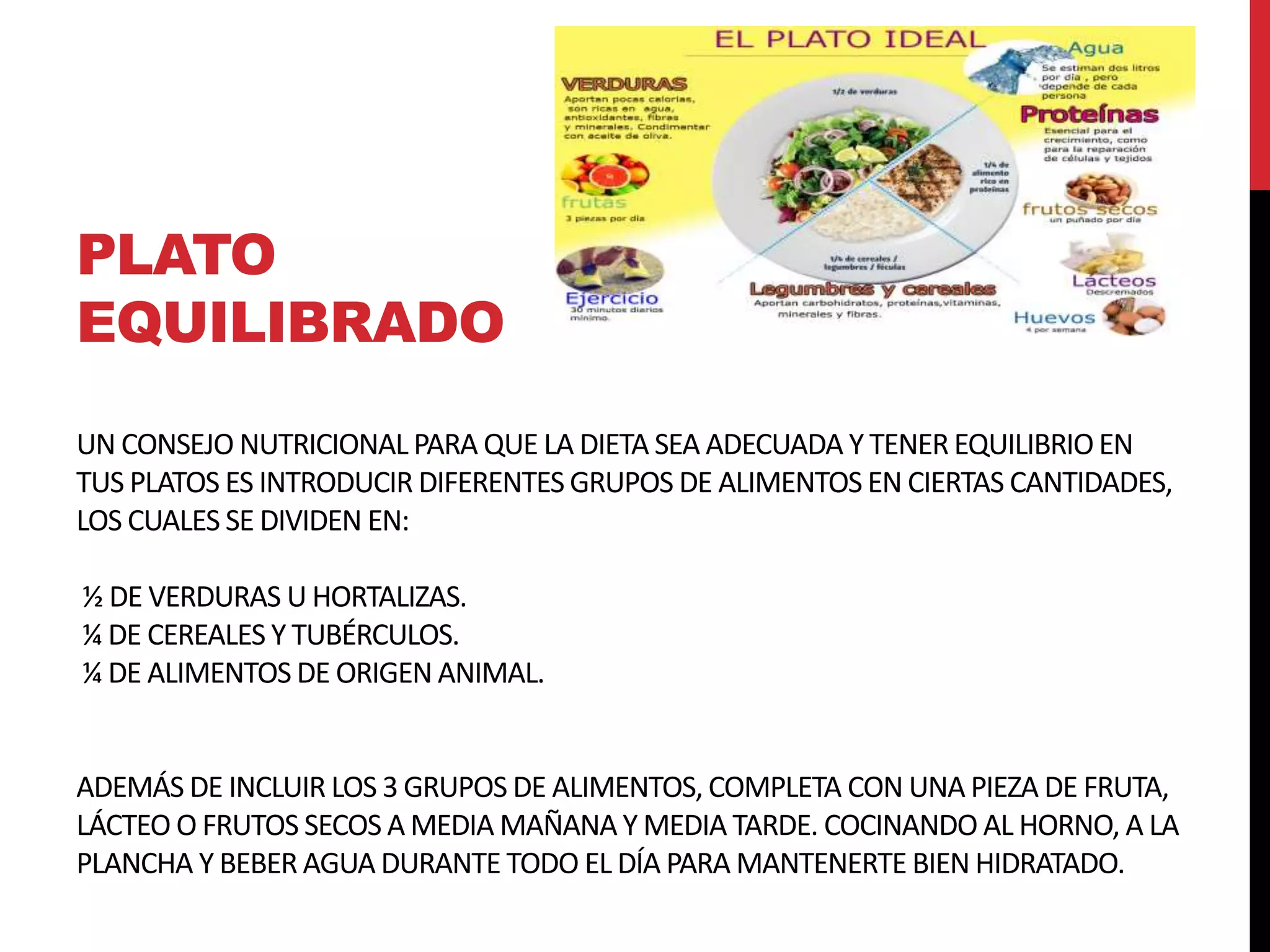 Galicia diana practica de laboratorio. Plato equilibrado | PPT