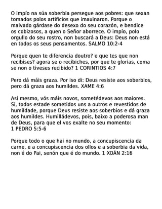 Galician Pride and Humility Tract.pdf | Christianity | Religion & Spirituality