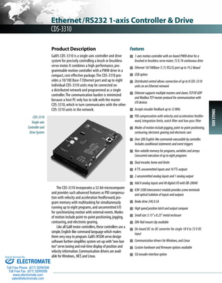 Galil cds3310 catalog | PDF