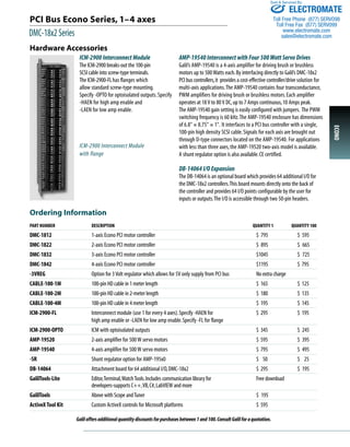 Galil dmc18x2 catalog | PDF