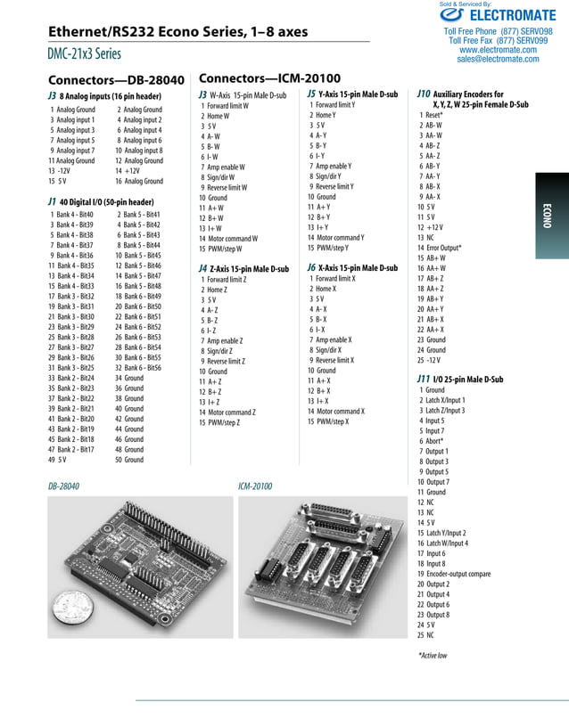 Galil dmc21x2x3 catalog | PDF | Computer Peripherals | Computing