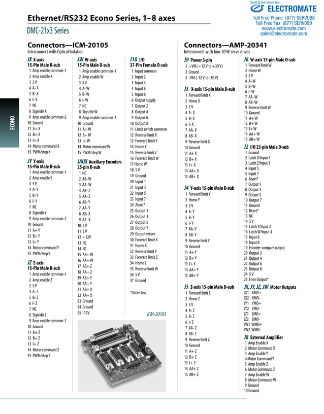 Galil dmc21x2x3 catalog | PDF | Computer Peripherals | Computing