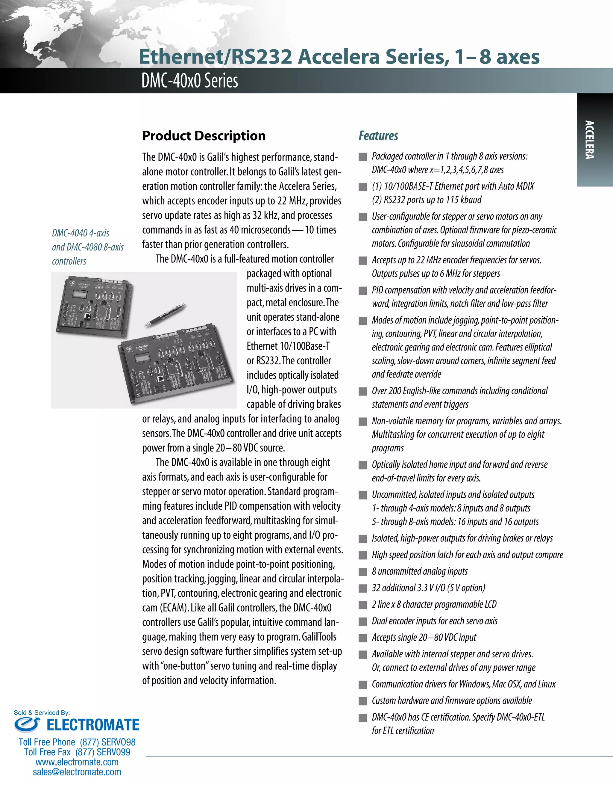 Galil dmc40x0 catalog | PDF