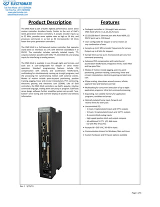 Galil DMC 42x0 Catalog | PDF