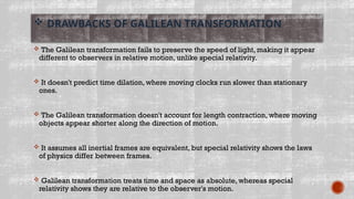 Understanding Galilean Transformation: Foundation of Classical Mechanics and Motion in Inertial ...