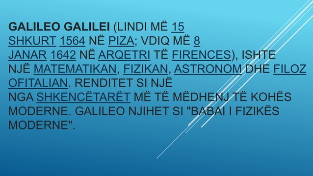 Galilei Albin Berisha | PPTX
