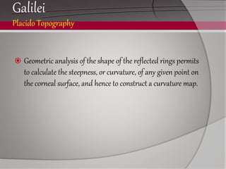 Galilei corneal imaging | PPTX