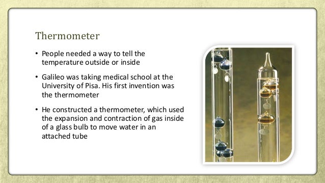 The First Thermometer By Galileo