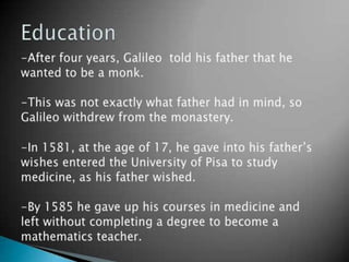 Galileo Galilei | PPT