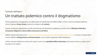 Lingua e Letteratura Italiana: Galileo Galilei: Il Saggiatore. | PPTX