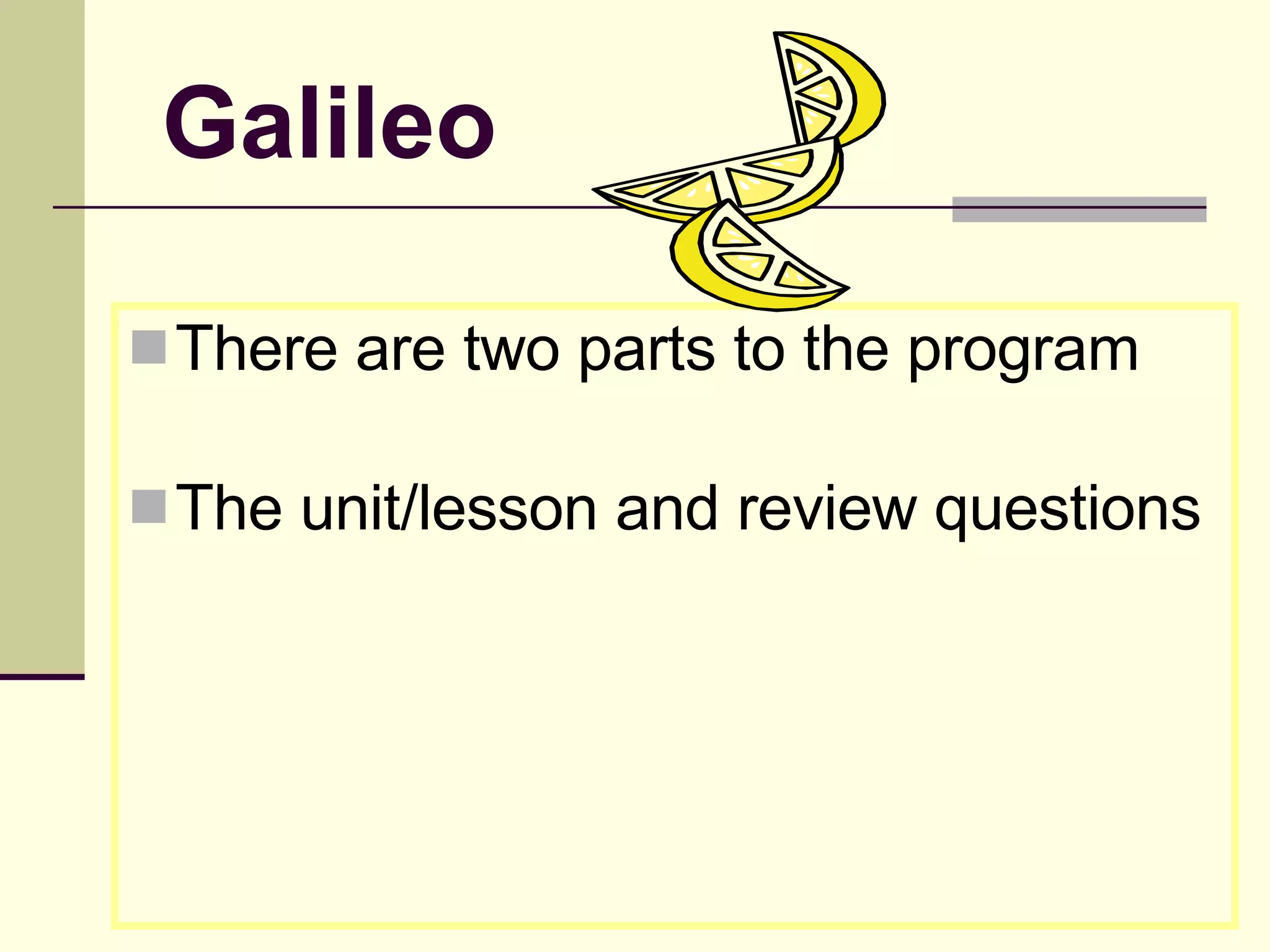 Galileo - Introduction | PPT