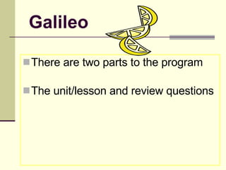 Galileo - Introduction | PPT | Travel