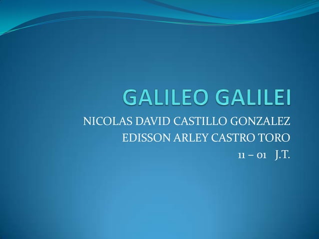 Galileo Galilei | PPT