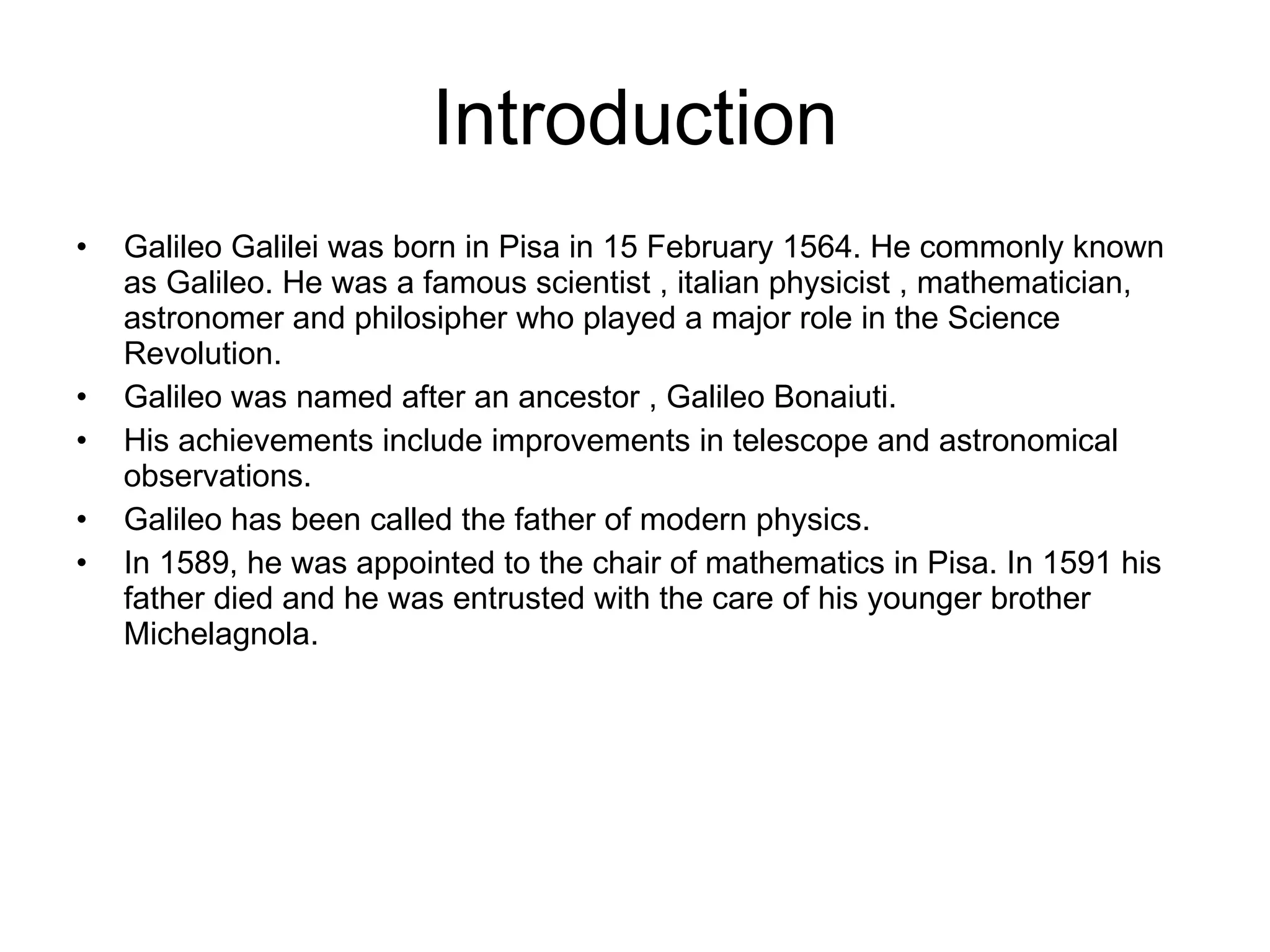 Galileo galilei | PPT