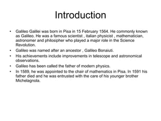 Galileo galilei | PPT