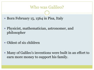 Galileo Galilei | PPT